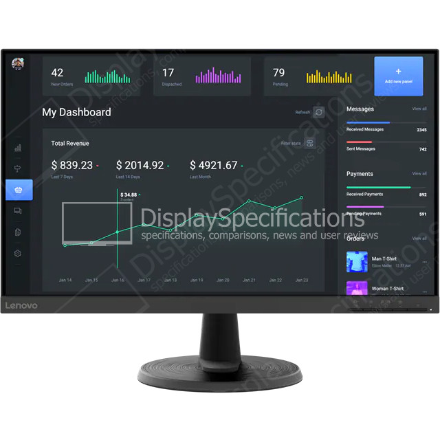23.8" Lenovo D24-40 - Specifications