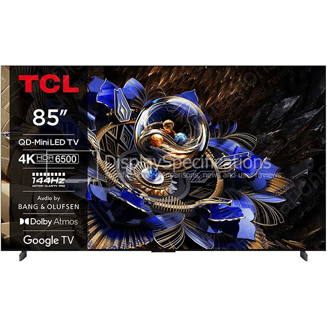84.6" TCL 85X11K - Specifications