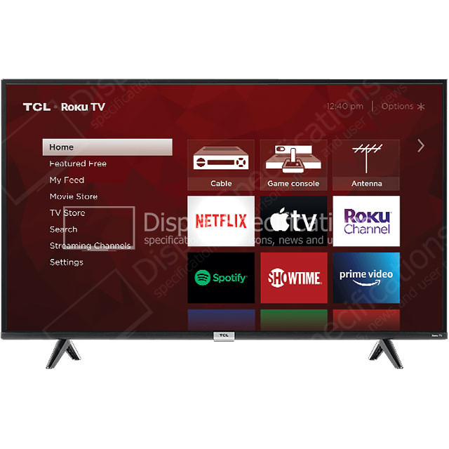 49.5" TCL 50S431 - Specifications
