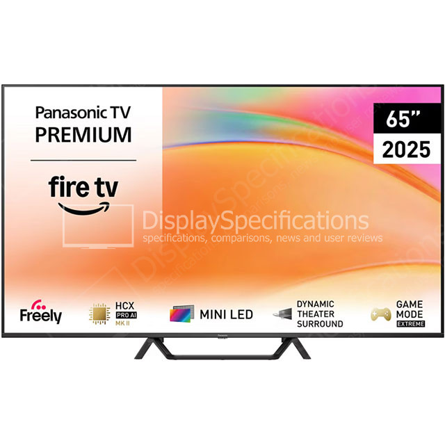 64.5" Panasonic TV-65W95B - Specifications