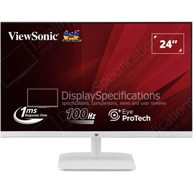 23.8" ViewSonic VA2432-MH-W - Specifications