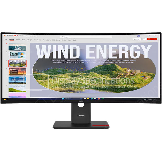 34" Lenovo ThinkVision T34wd-40 - Specifications