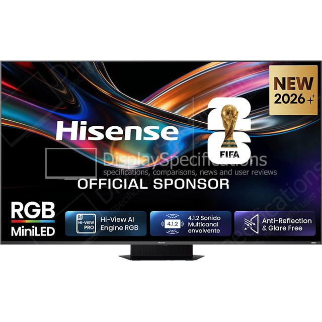 64.5" Hisense 65UR9S - Specifications