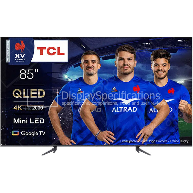 84.6" TCL 85C845 - Specifications