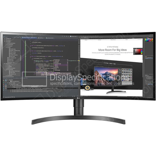 34" LG 34WN80C - Specifications