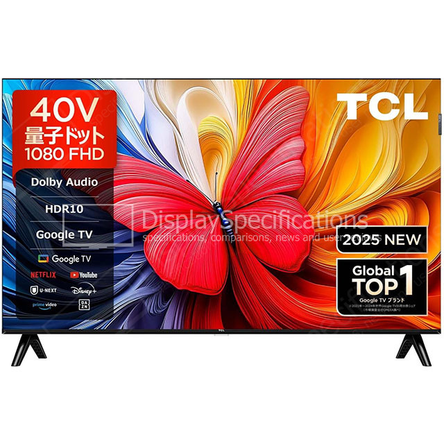 39.5" TCL 40V5C - Specifications