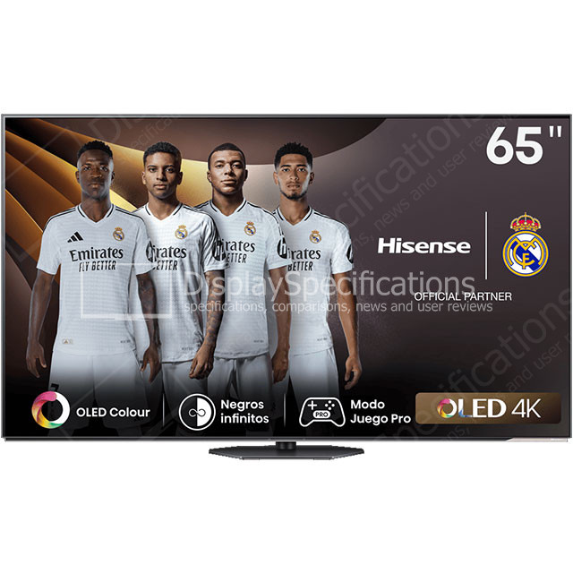 64.5" Hisense 65A85N - Specifications