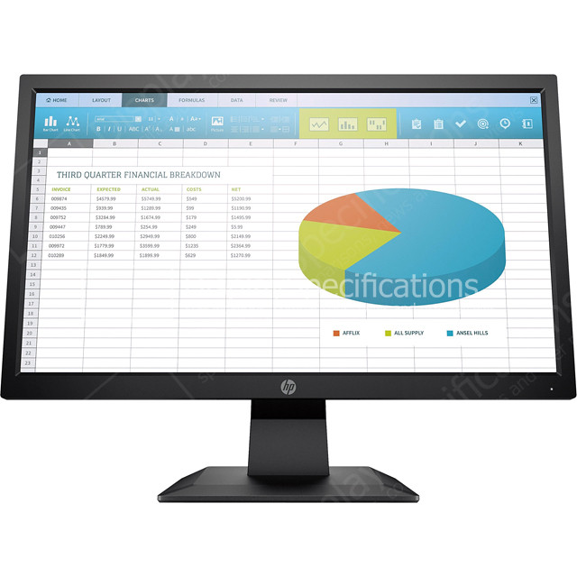 19.5" HP P204 - Specifications