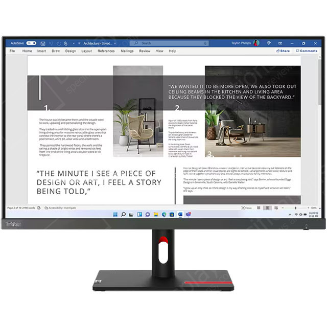 27" Lenovo ThinkVision S27i-30 - Specifications