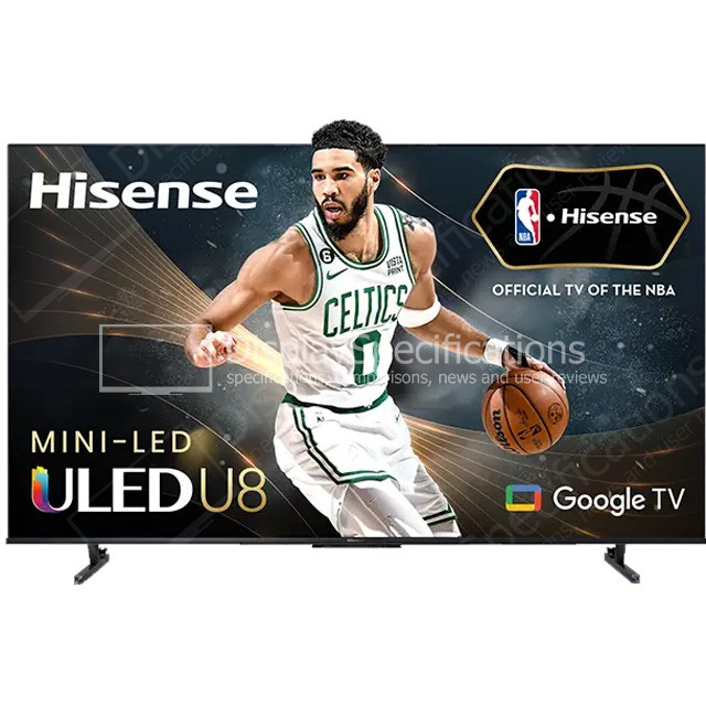 74.5" Hisense 75U8K USA - Specifications