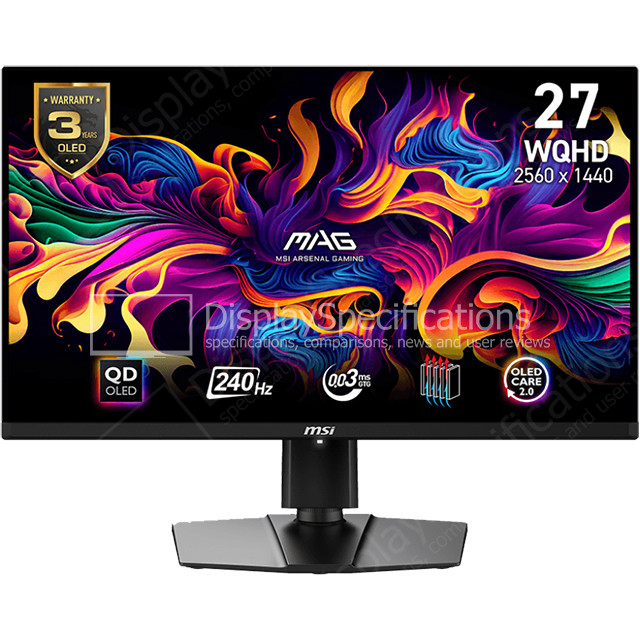 26.5" MSI MAG 271QPX E2 - Specifications