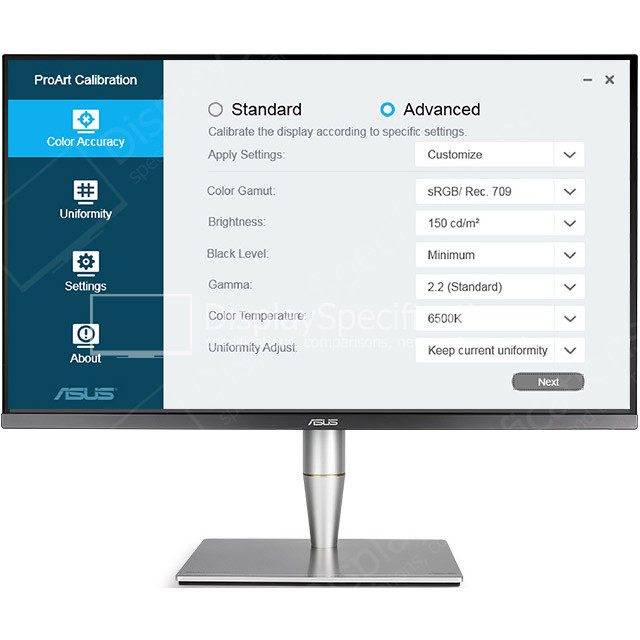 31.9" Asus PA32UC-K - Specifications