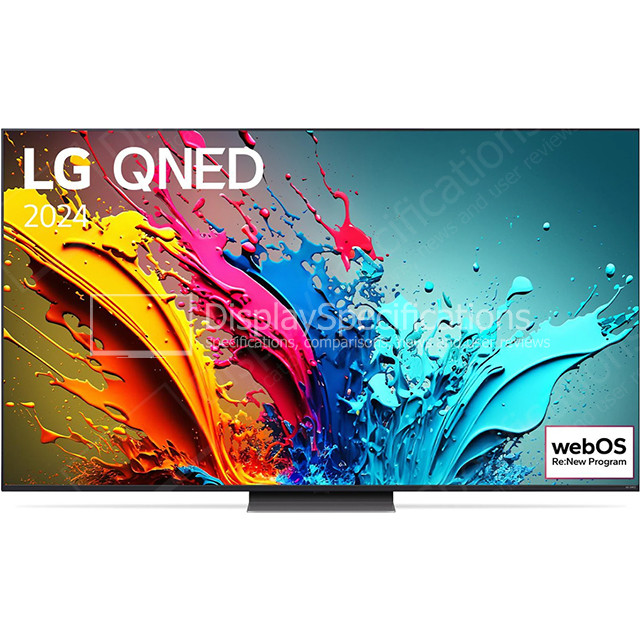 85.6" LG 86QNED86T6A - Specifications