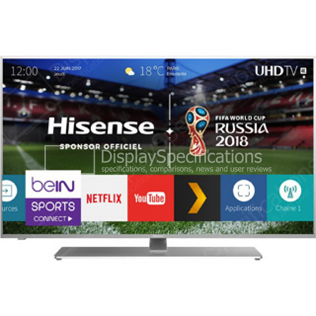 49.5" Hisense H50A6550 - Height
