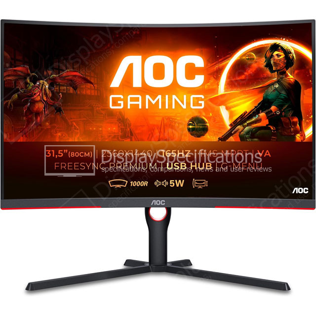 31.5" AOC CQ32G3S - Specifications