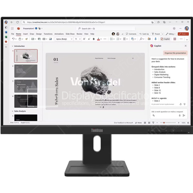 21.5" Lenovo ThinkVision E22-40 - Specifications