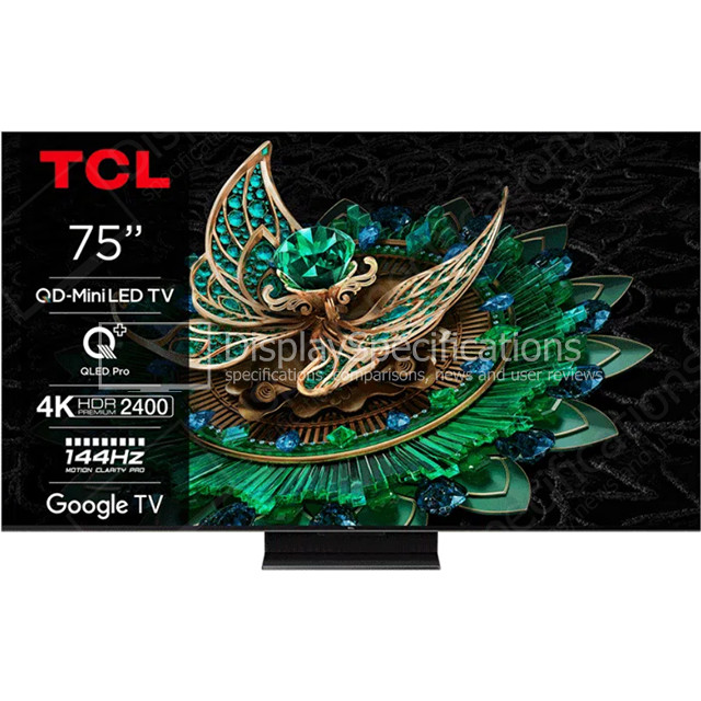74.5" TCL 75C765 - Specifications