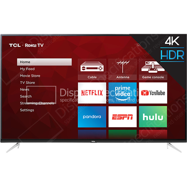 42.5" TCL 43S423 - Specifications