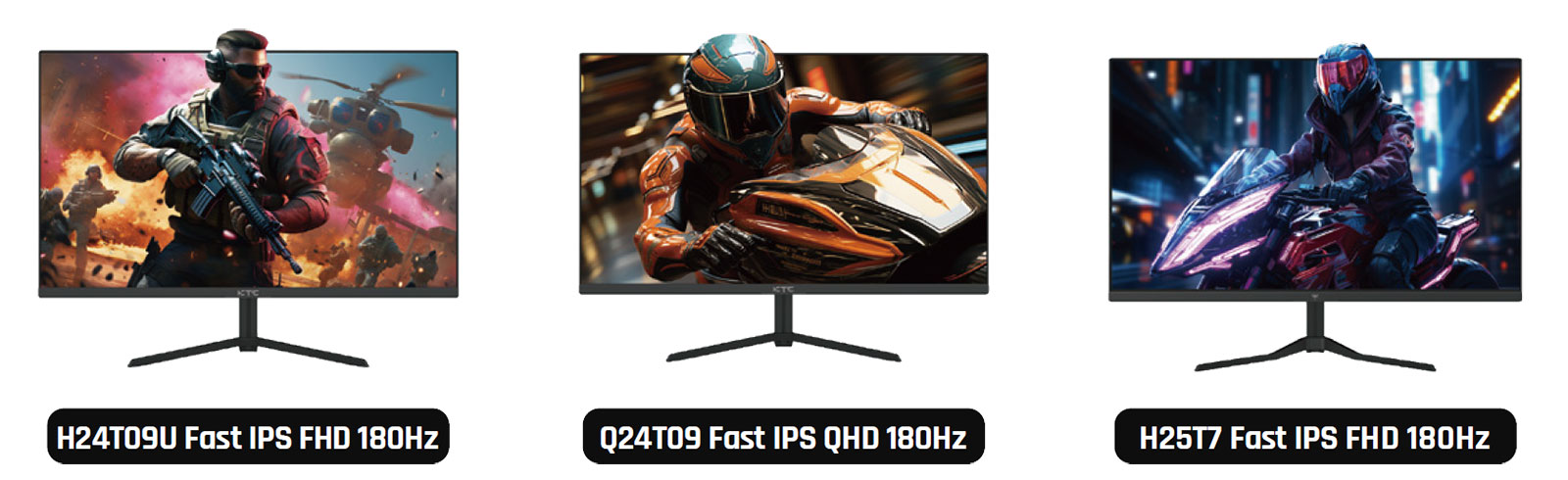 KTC H24T09U, KTC Q24T09, and KTC H25T7 go official for the Chinese market