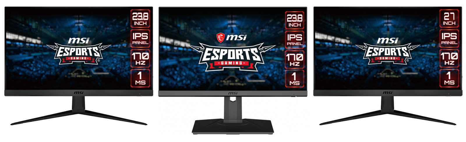 The MSI G2412, G2422, G2422P and the MSI G2712, G2722 are unveiled with ...