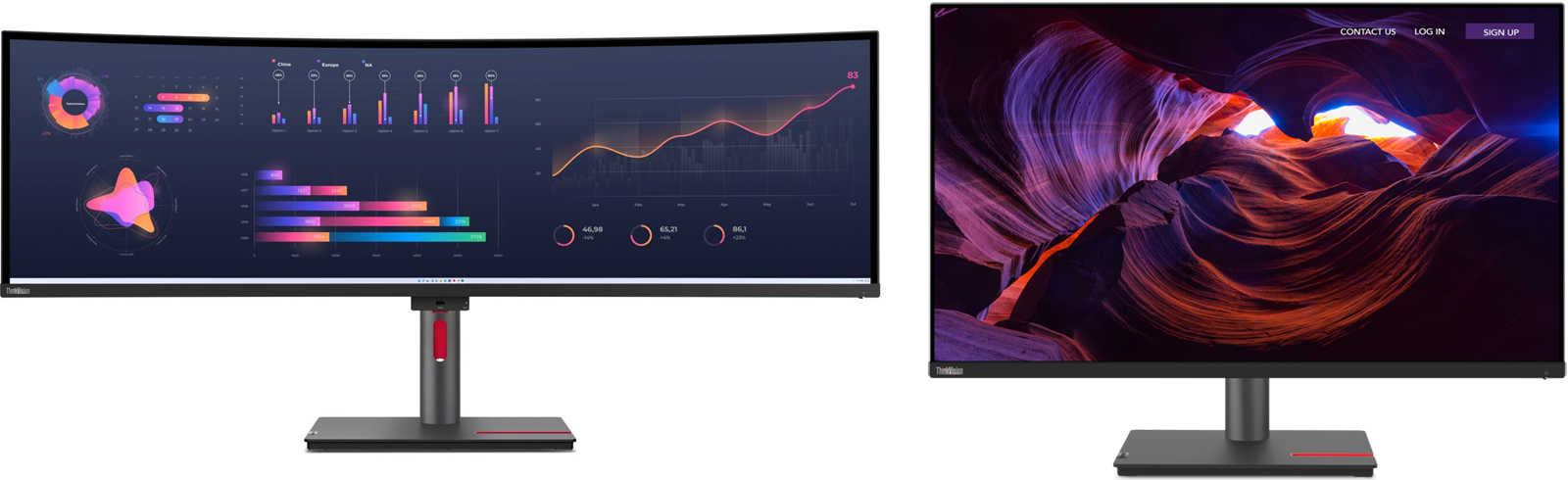 Lenovo ThinkVision P49w-30 and ThinkVision P32p-30 are unveiled with ...