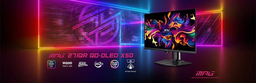 MSI MPG 271QR QD-OLED X50 debuts at Computex 2025