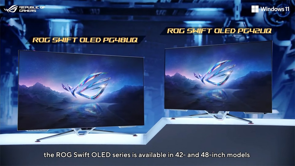 The Asus ROG Swift PG48UQ and Asus ROG Swift PG42UQ with 4K OLED panels ...