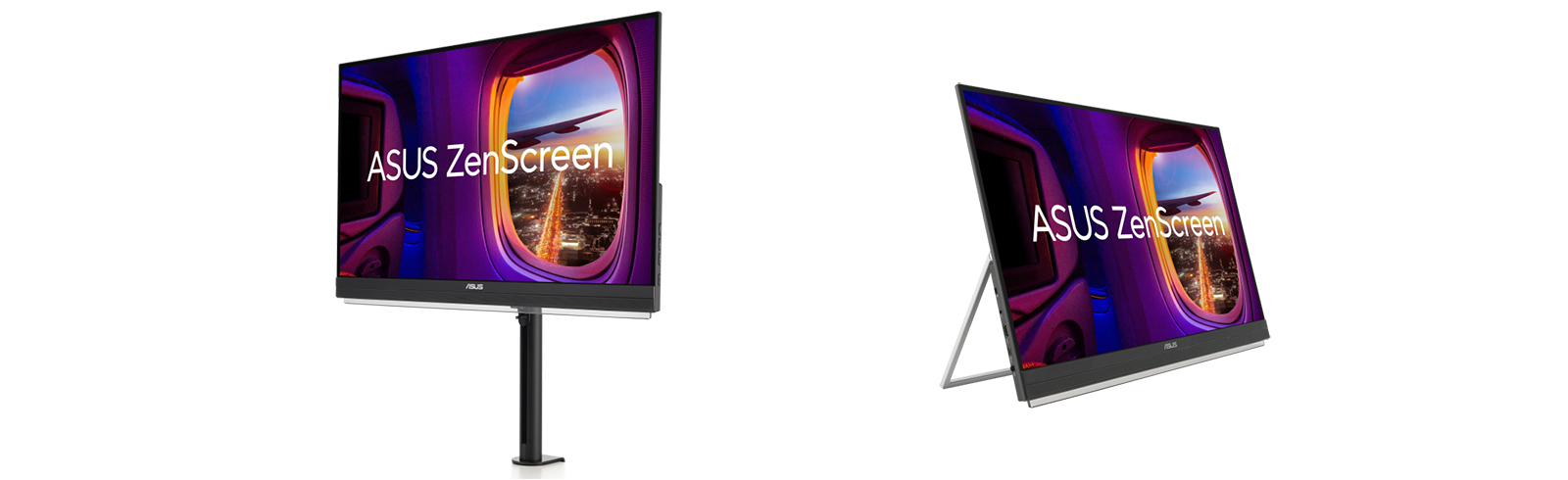 Asus ZenScreen MB27ACF, Asus ZenScreen Smart MS32UC, and ZenScreen ...