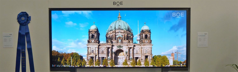 A 10K, 82-inch TV by BOE demonstrated at the 2015 Display Week