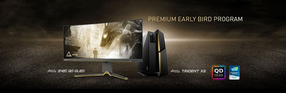 MSI MEG 342C QD-OLED will be launched this summer; MSI Premium Early ...