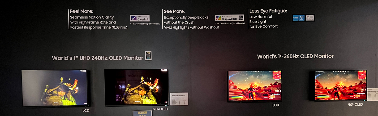 Samsung Display showcased its QD-LED display technology at SID Display ...