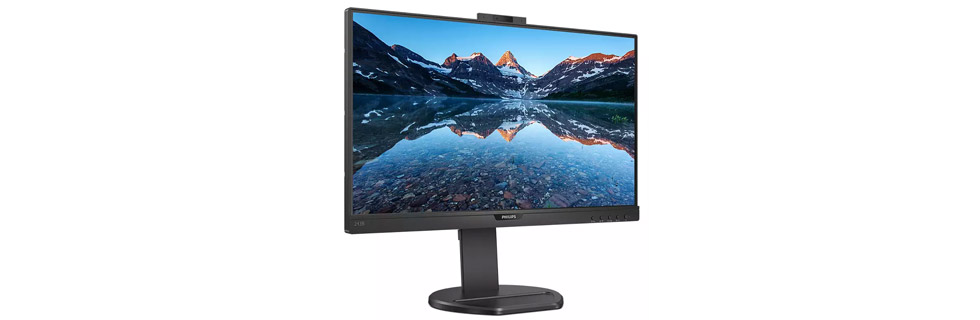 The Philips 243B9H with Windows Hello pop-up camera is unveiled
